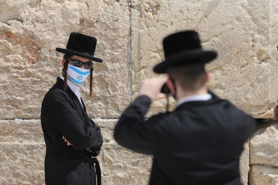 Orthodox Jew Wearing Mask Poses Photo Editorial Stock Photo - Stock ...
