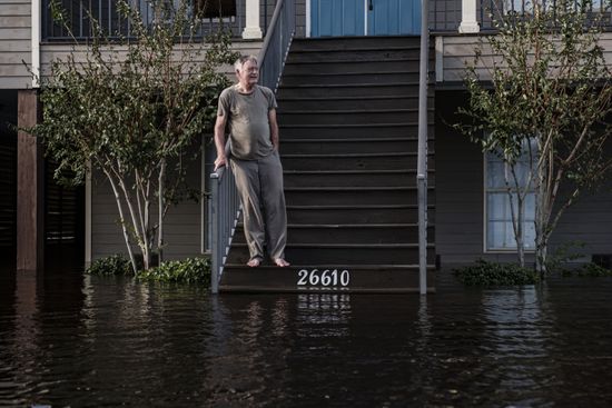 Larry Worley Looks Out On His Editorial Stock Photo - Stock Image ...
