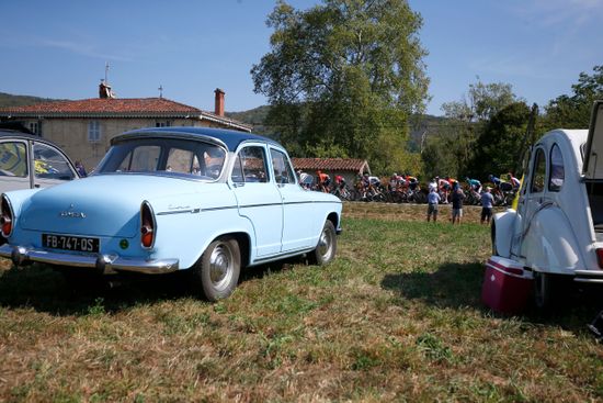 Peloton Rides Front French Vintage Cars Editorial Stock Photo - Stock ...