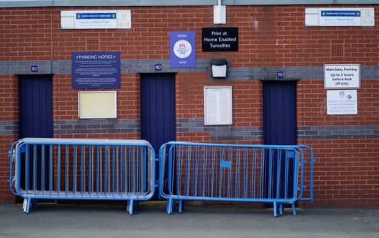 Gates Front Turnstiles Ahead Leeds Uniteds Editorial Stock Photo ...
