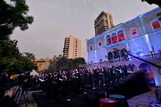 Lebanese Musicians All Over Country Perform Editorial Stock Photo ...