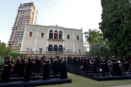 Lebanese Musicians All Over Country Perform Editorial Stock Photo ...