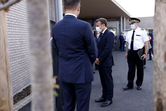 French President Emmanuel Macron C Arrives Editorial Stock Photo ...