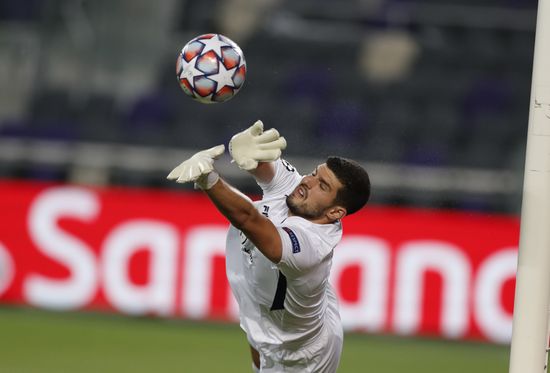 Maccabis Goalkeeper Daniel Tenenbaum Action During Editorial Stock ...
