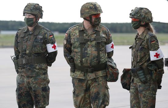 Paramedic Soldiers During Visit German Minister Editorial Stock Photo ...