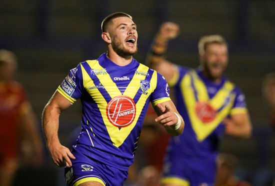 Warrington Wolves Danny Walker Celebrates Scoring Editorial Stock Photo ...