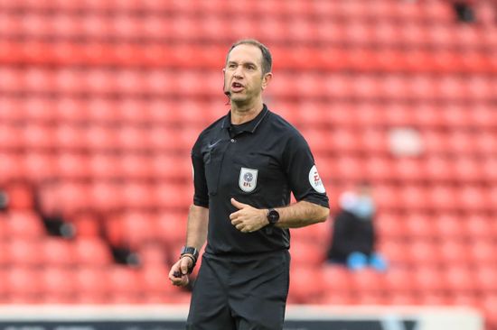 Referee Jeremy Simpson During Game Editorial Stock Photo - Stock Image ...