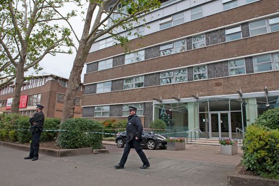 Police Have Cordoned Off Area Front Editorial Stock Photo - Stock Image ...