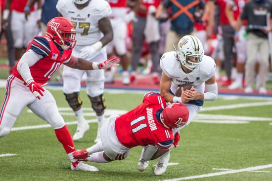 Liberty Flames Defensive End Durrell Johnson Editorial Stock Photo ...