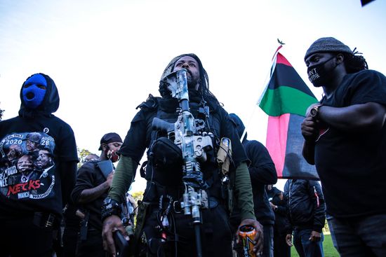 Members Black Rider Liberation Party Seen Editorial Stock Photo - Stock ...