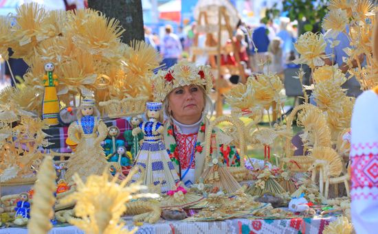 Vendor Waits Customers On Straw Artwork Editorial Stock Photo - Stock ...