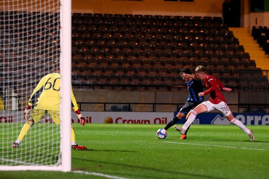Jimmy Keohane Rochdale Afc Shoots Goal Editorial Stock Photo - Stock ...