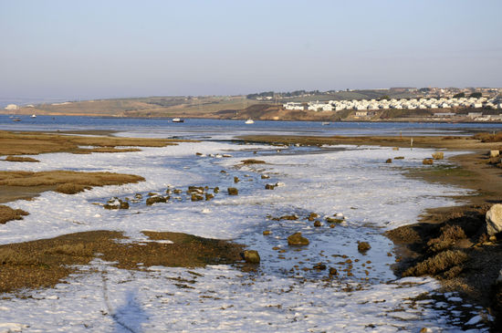 Sea Water Inlet Fleet Freezing Chesil Editorial Stock Photo - Stock ...