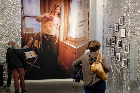 Vistors Look Art Pieces On Display Editorial Stock Photo - Stock Image ...