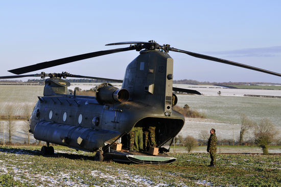 Raf Chinook Twin Rotor Bladed Helicopter Editorial Stock Photo - Stock ...