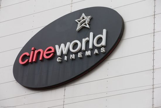 Logo Outside Cineworld Cinema Cardiff One Editorial Stock Photo - Stock ...