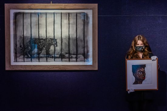 William Kentridge Caged Panther Confessions Zeno Editorial Stock Photo ...