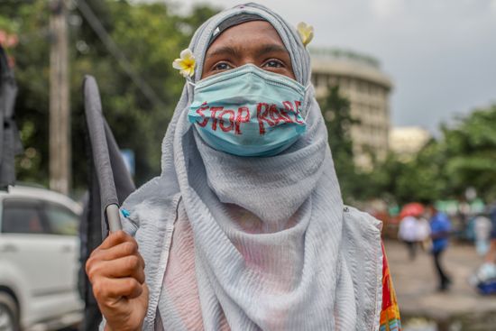 Protester Seen Wearing Face Mask Slogan Editorial Stock Photo - Stock ...