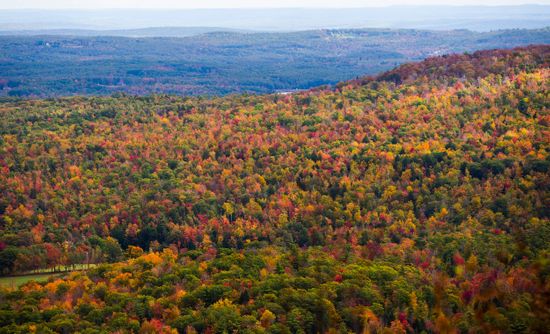 View Fall Foliage Surrounding Pack Monadnock Editorial Stock Photo ...
