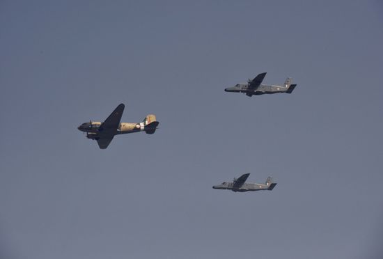 Indian Air Force Aircraft Fly Past Editorial Stock Photo - Stock Image ...