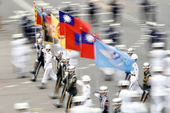 Taiwanese Honor Guards Parade During Taiwan Editorial Stock Photo ...