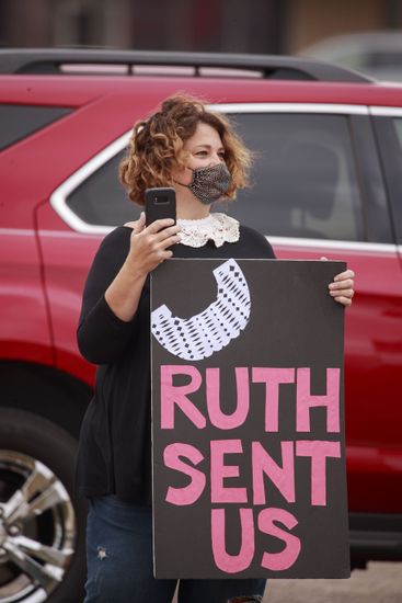 Woman Holds Placard Saying Ruth Sent Editorial Stock Photo - Stock ...