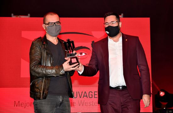 David Perrault L Receives Best Western Editorial Stock Photo - Stock ...