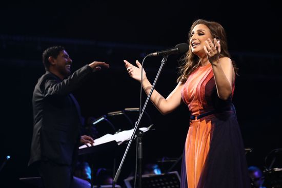 Egyptian Singer Angham Performs During Concert Editorial Stock Photo ...