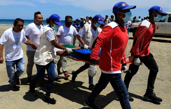 Volunteers Officials Participate During Earthquake Tsunami Editorial ...