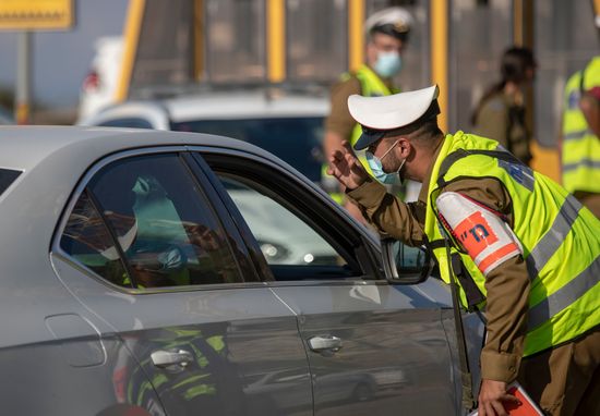 Israeli Military Police Check Ids Authorized Editorial Stock Photo ...