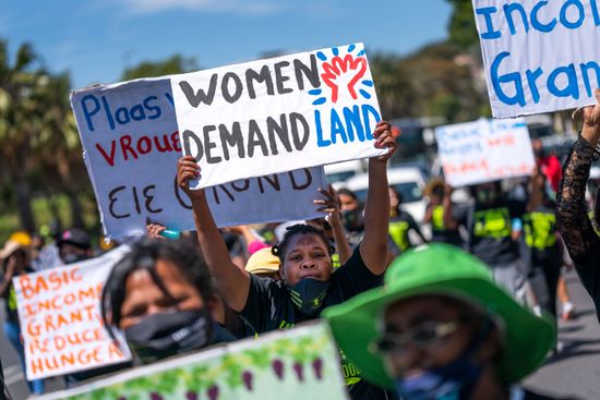 South African Women Protest Against Governments Editorial Stock Photo ...