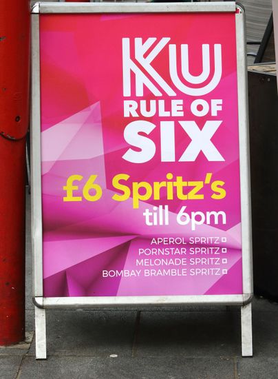 Soho Bar Uses Government Rule Six Editorial Stock Photo - Stock Image ...
