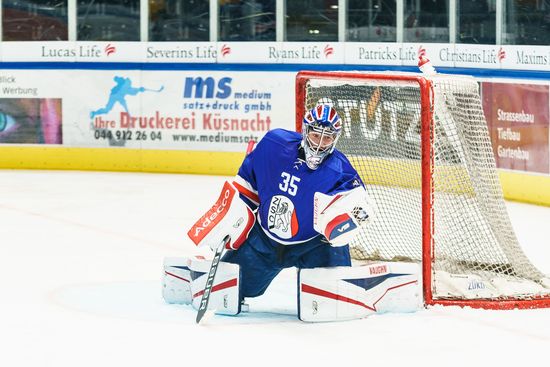 35 Goalkeeper Ludovic Waeber Zsc Holds Editorial Stock Photo - Stock ...