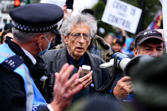 Piers Corbyn Speaks During Standupx Protest Editorial Stock Photo ...