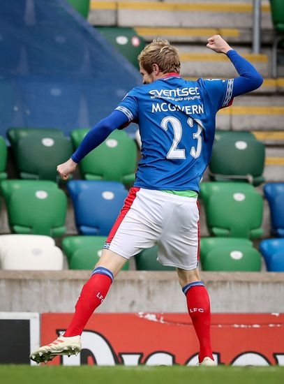 Linfield Vs Carrick Rangers Linfields Ryan Editorial Stock Photo ...