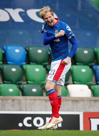 Linfield Vs Carrick Rangers Linfields Ryan Editorial Stock Photo ...