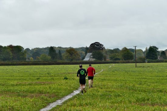 Runners Kick Mud They Make Their Editorial Stock Photo - Stock Image ...