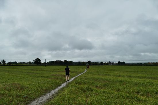 Runners Kick Mud They Make Their Editorial Stock Photo - Stock Image ...