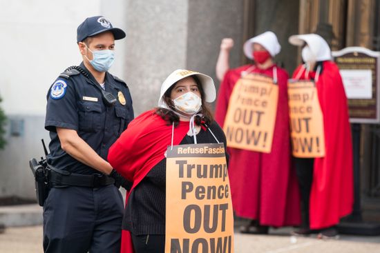 Capitol Police Remove Protestors Dressed Costumes Editorial Stock Photo ...