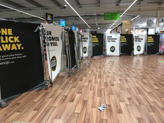 Picture Shows Blocked Off Aisles Non Editorial Stock Photo - Stock ...