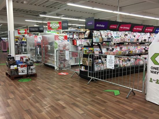 Picture Shows Blocked Off Aisles Non Editorial Stock Photo - Stock ...