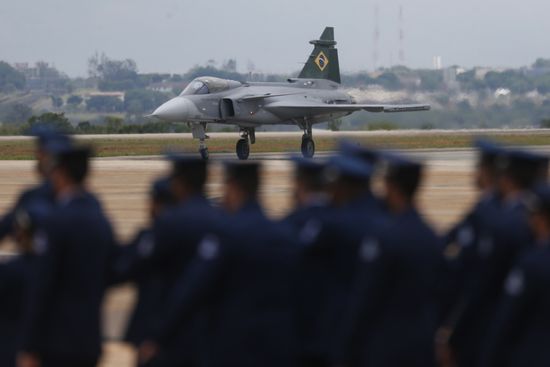 F39 Gripen Aircraft Makes Debut During Editorial Stock Photo - Stock ...