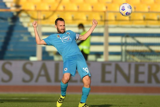 Claudio Terzi Spezia During Italian Serie Editorial Stock Photo - Stock ...