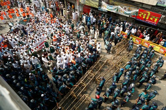 Members Islami Andolan Bangladesh Party Stop Editorial Stock Photo ...