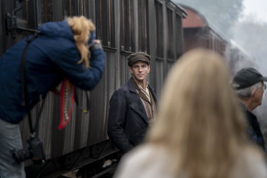 Gustaf Skarsgard During Filming Movie Based Editorial Stock Photo ...