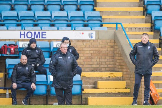 Steve Evans Manager Gillingham Fc Coaching Editorial Stock Photo ...