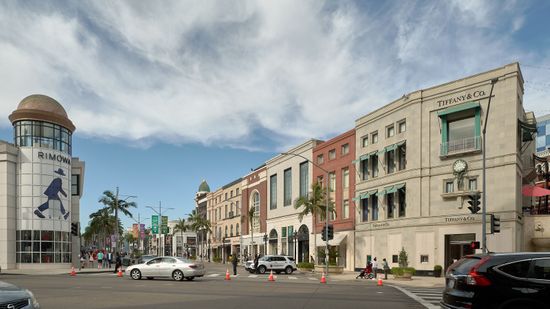 Rodeo Drive Closed Thru Traffic Beverly Editorial Stock Photo - Stock ...