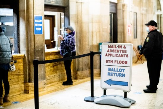 Ballot Return Mailin Absentee Applications Signage Editorial Stock ...