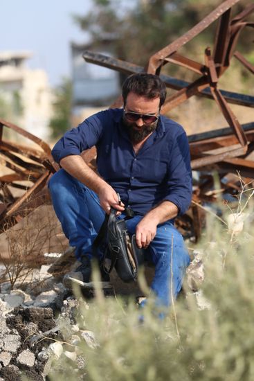 Syrian Actor Ibraheem Essa Attends Filming Editorial Stock Photo ...