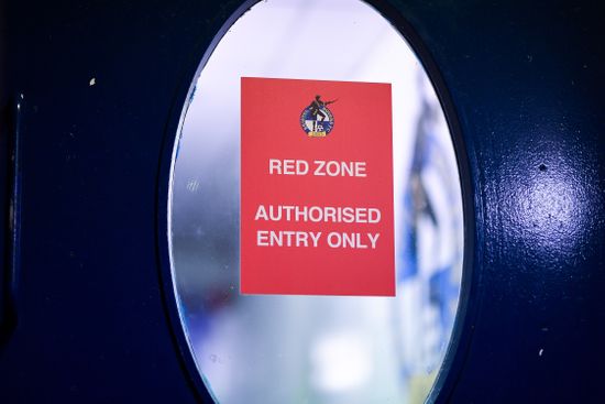 General View Red Zone Sign Memorial Editorial Stock Photo - Stock Image ...